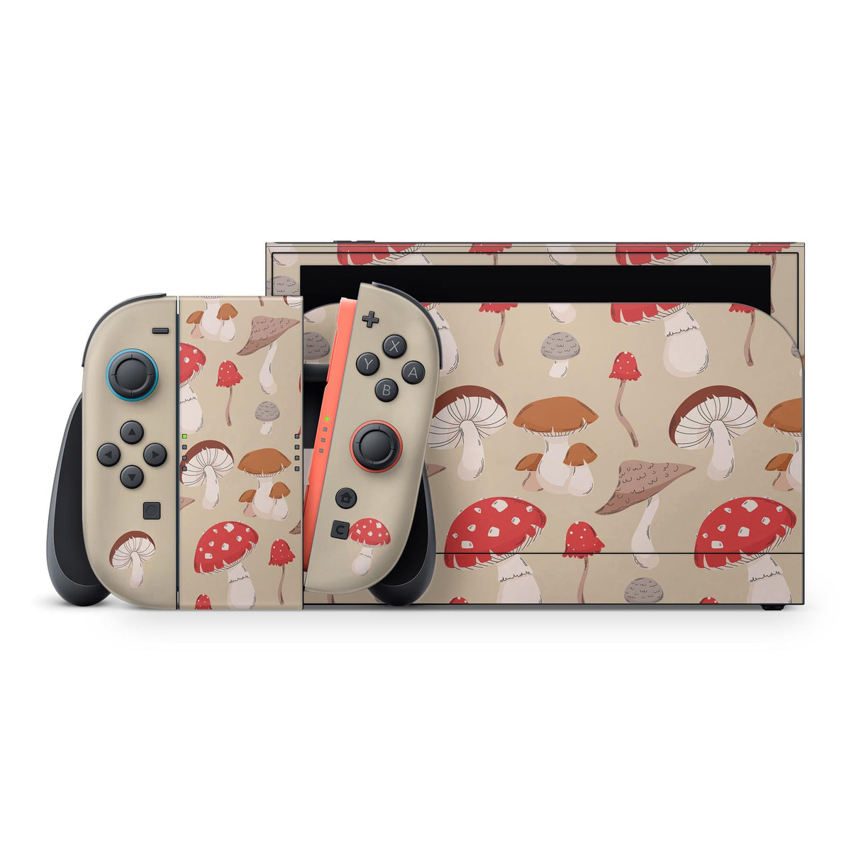 Nintendo Switch 2 Skin Mushrooms Full Wrap Cover | ZoomHitskins