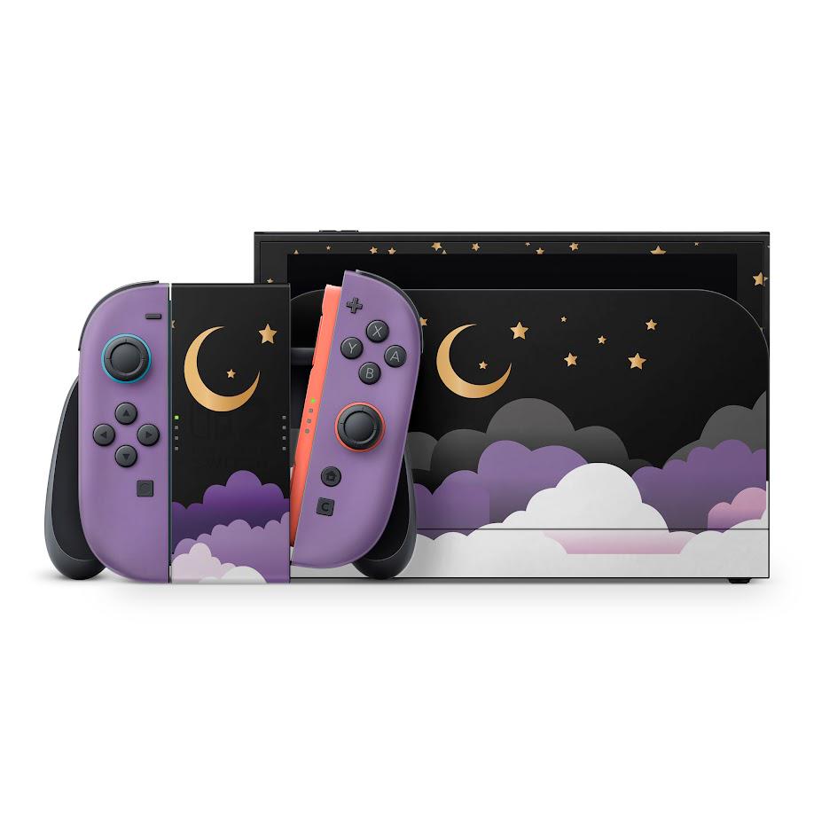 Nintendo Switch 2 Skin Moon Black Full Wrap Cover | ZoomHitskins