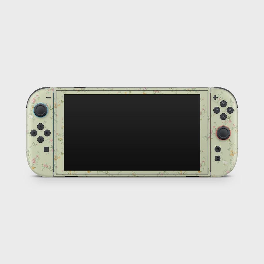 Nintendo Switch 2 Skin Cottage Garden Full Wrap Cover | ZoomHitskins