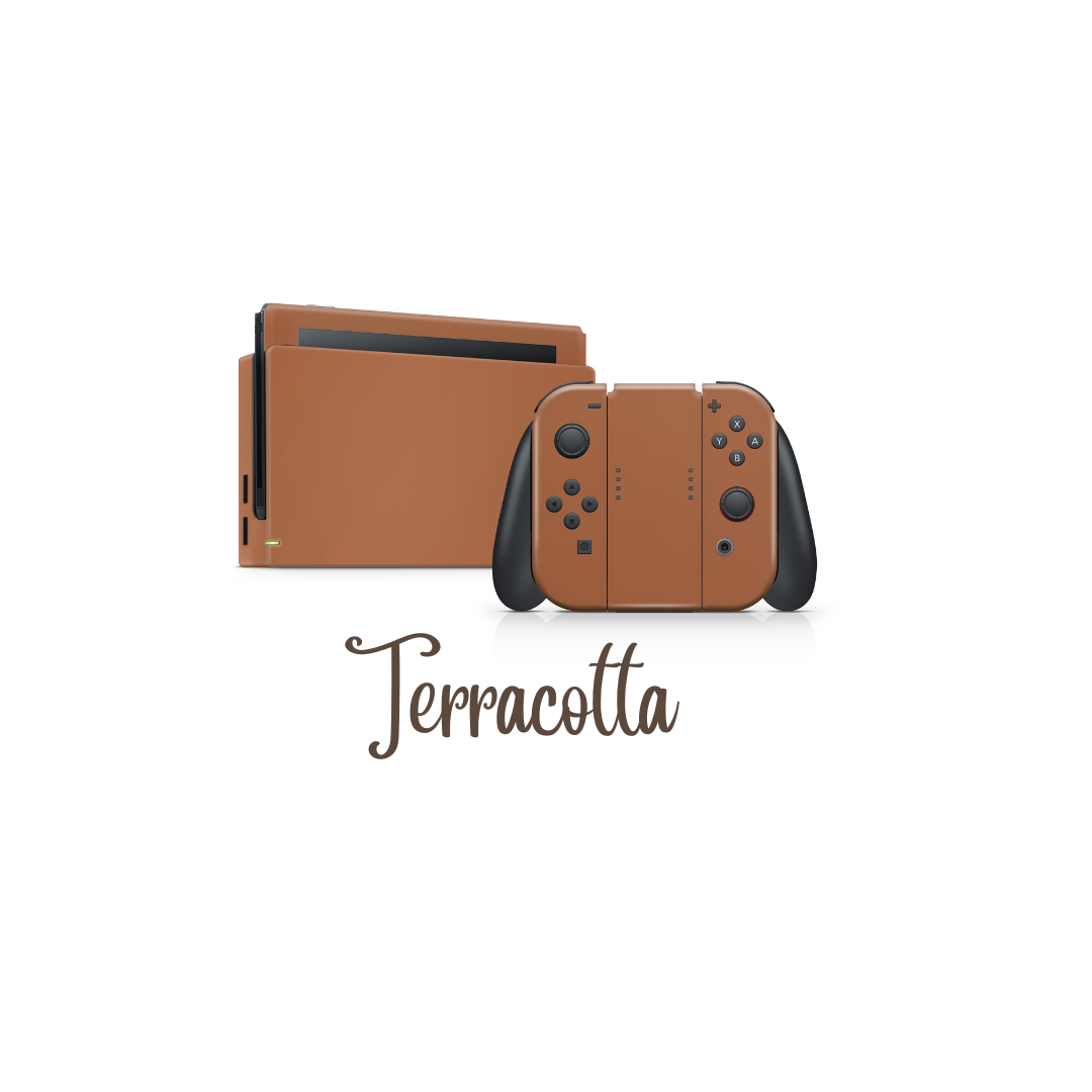 Nintendo Switch Skin Decals - Terracotta - Wrap Vinyl Sticker ...
