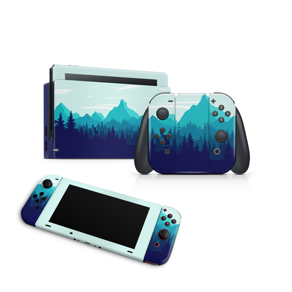 Nintendo Switch Skin Decals - Wood And Nature - Wrap Vinyl Sticker ...