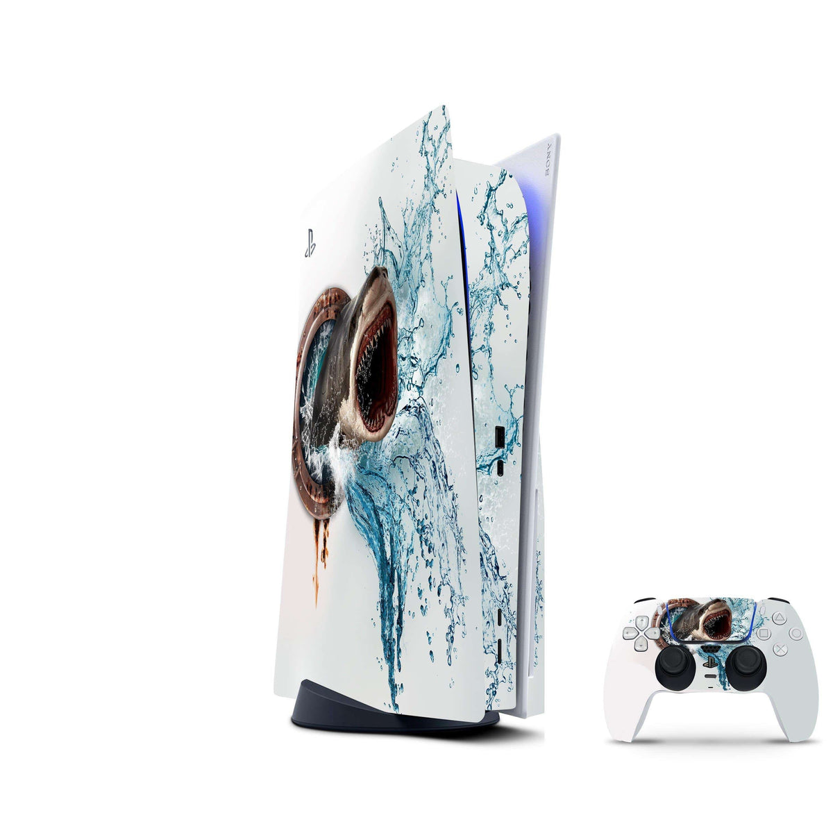 PS5 Skin Decals - Shark - Full Wrap Vinyl Sticker | ZoomHitskins