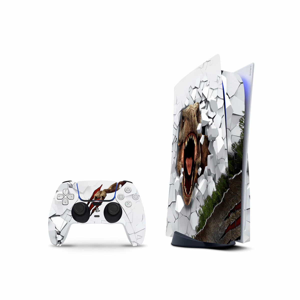 PS5 Skin – T-Rex Wrap | Premium 3M Vinyl Full Wrap Decal | ZoomHitskins