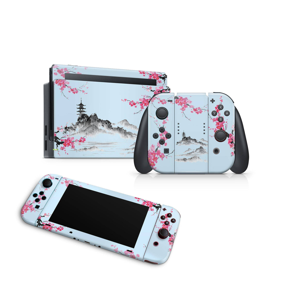 Nintendo Switch Skin Decals - Asian Paysage - Wrap Vinyl Sticker ...