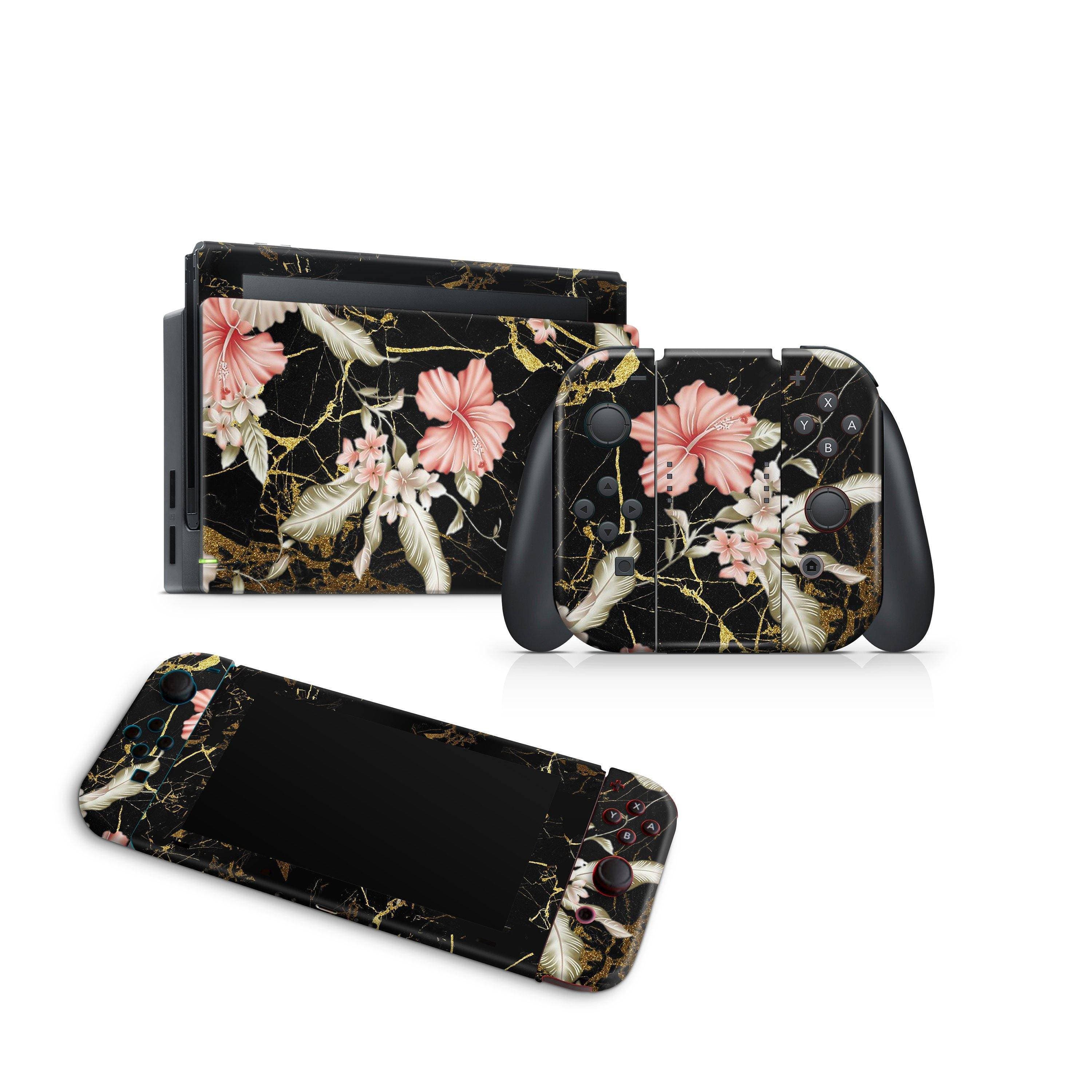 Nintendo Switch Skin Decals - Gold Bouquet - Wrap Vinyl Sticker ...