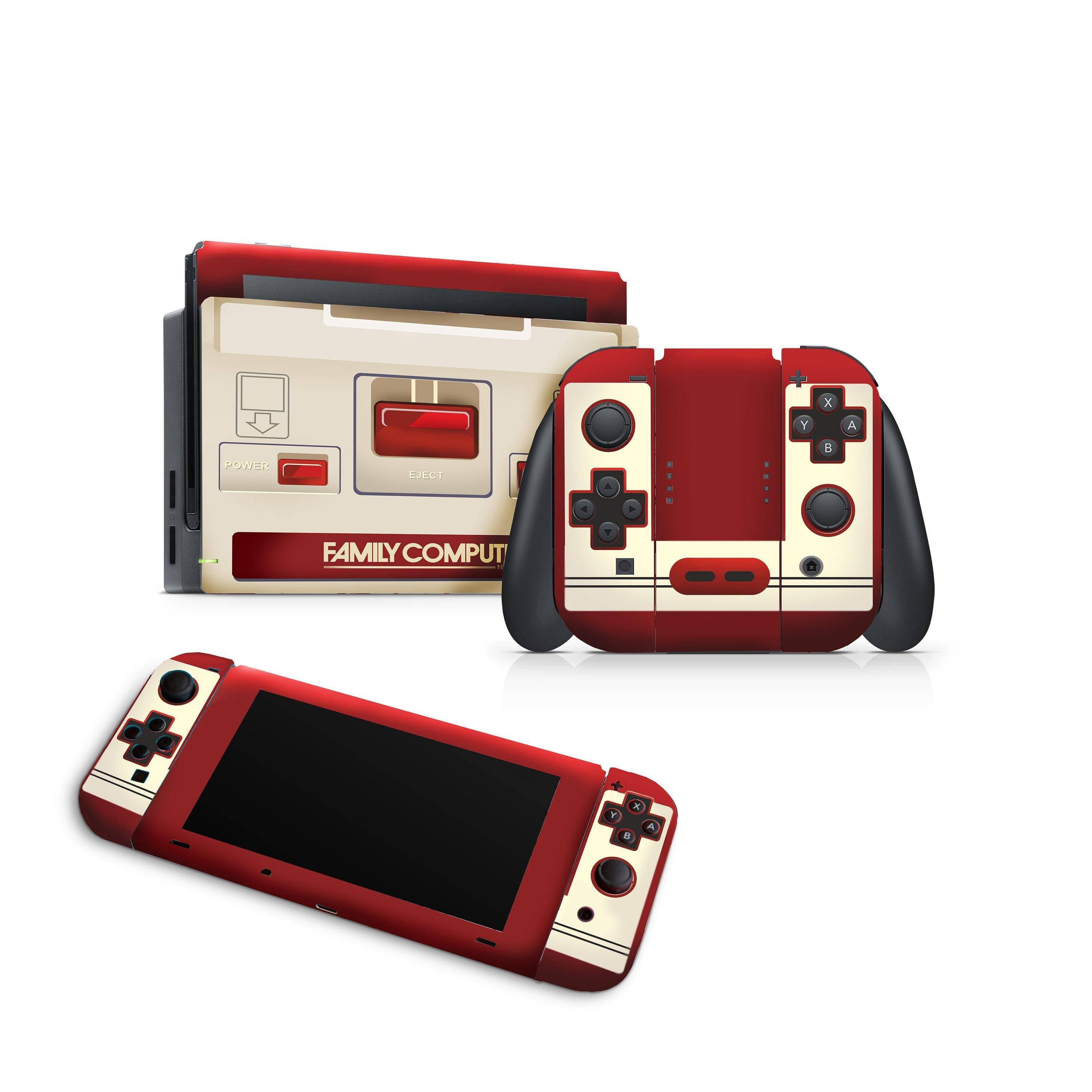 Nintendo Switch Skin Decals - Family NES - Wrap Vinyl Sticker ...