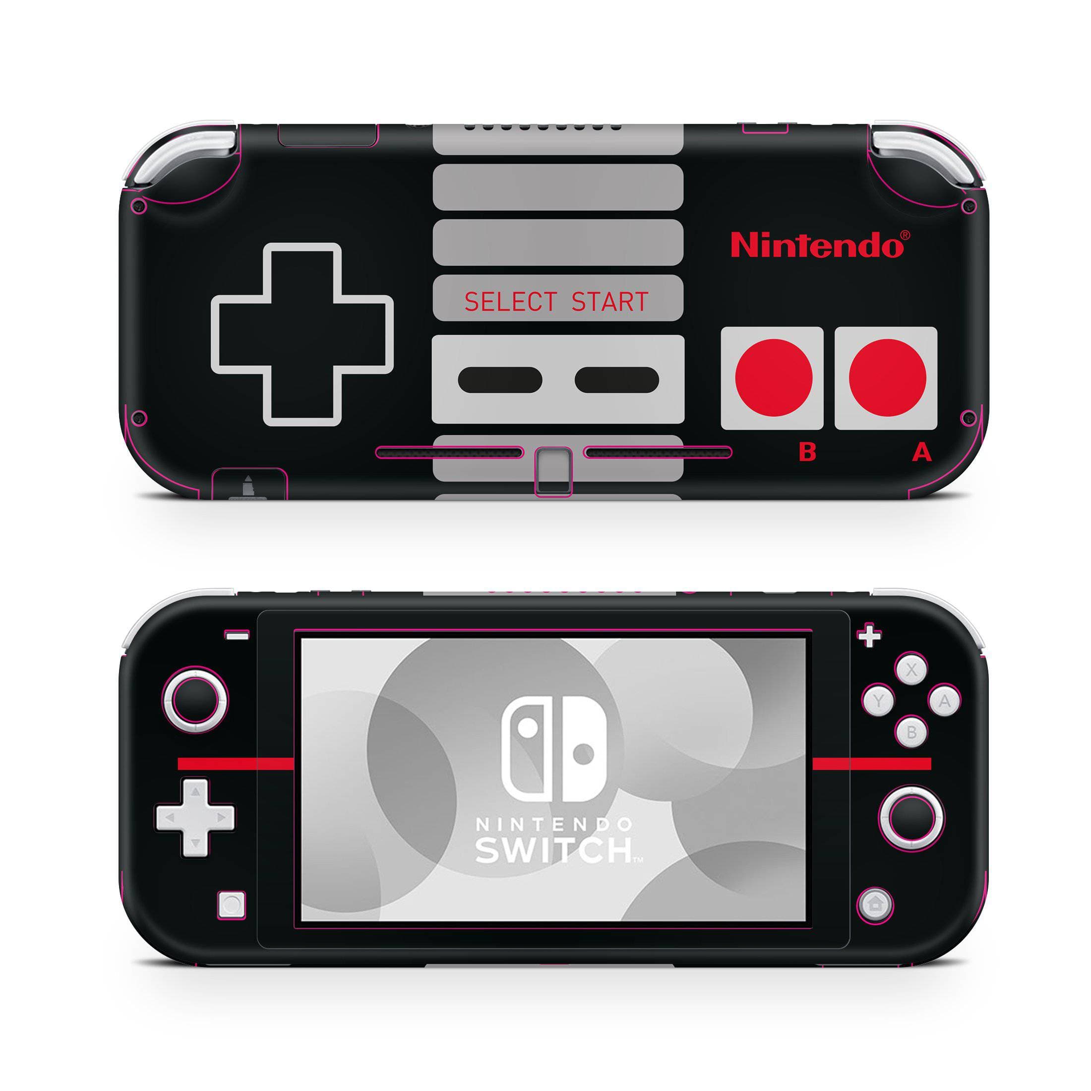 Nintendo Switch Lite Skin Decals - Old Retro NES - Wrap Vinyl Sticker ...