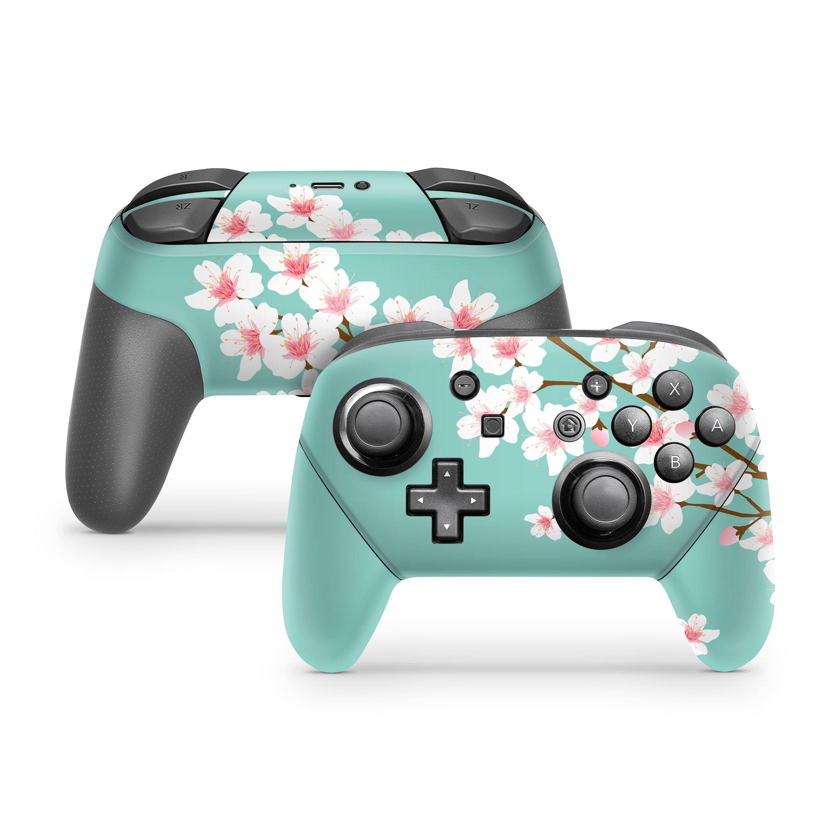 Nintendo Pro Switch Controller Skin Decals - Aquamarine - Wrap Vinyl ...