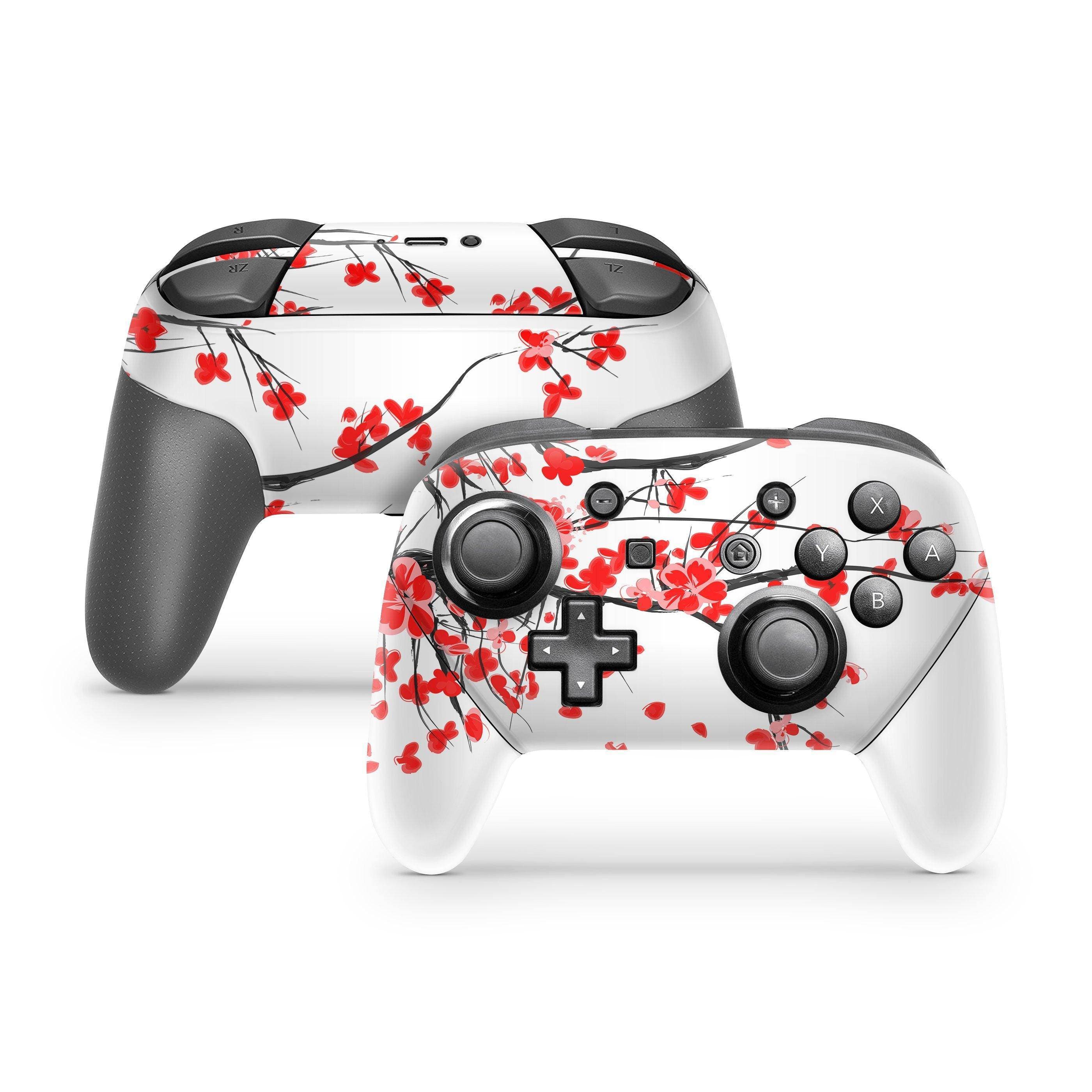 Nintendo Pro Switch Controller Skin Decals - Asiatic Flower - Wrap ...