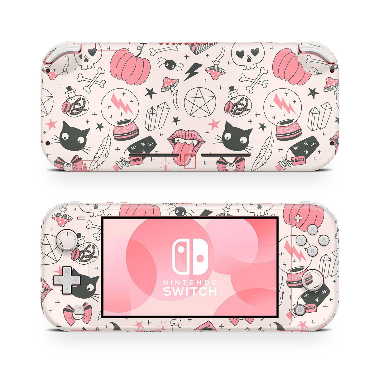 Autocollants Nintendo Switch Lite Skin - Magical Pinky - Autocollant ...